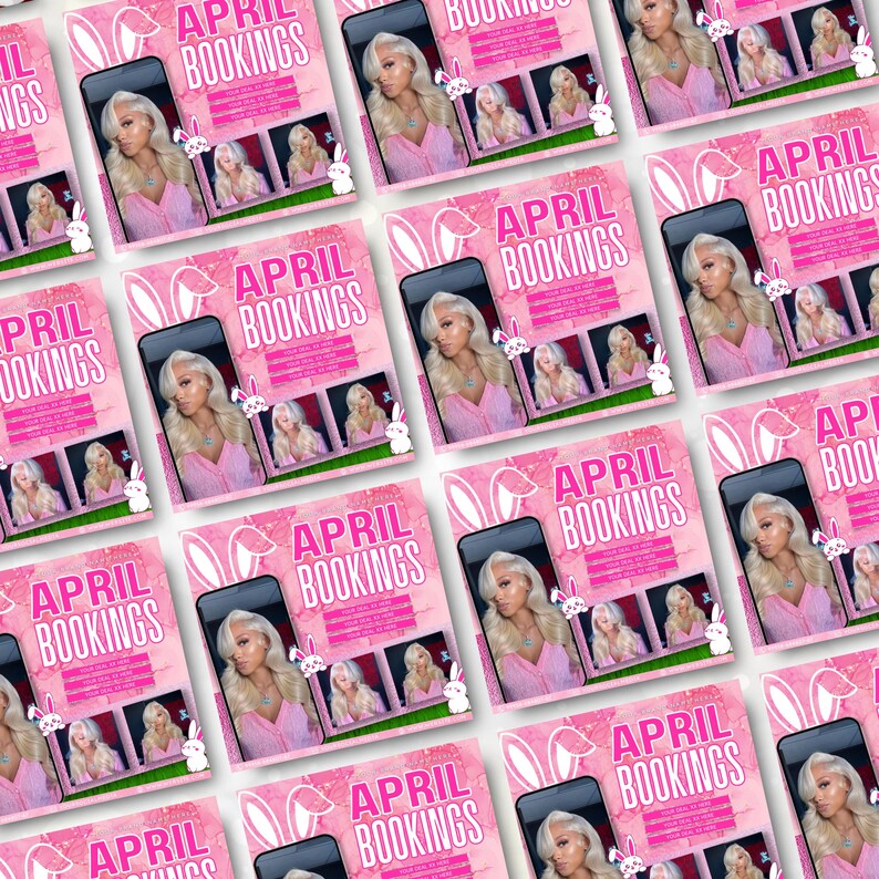 April Booking Flyer, April Beauty Specials, Spring Books Open, Spring ...