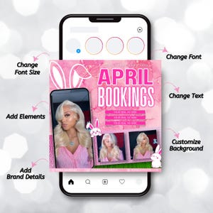 April Booking Flyer, April Beauty Specials, Spring Books Open, Spring ...