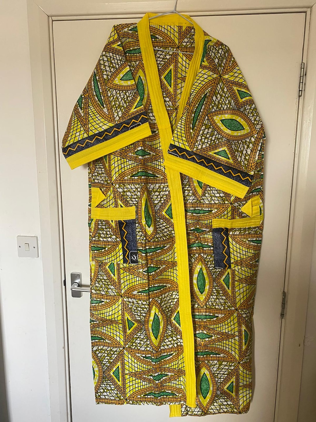 African Fabric Women and Men , Robes ( Dressing Gown) With Matched ...