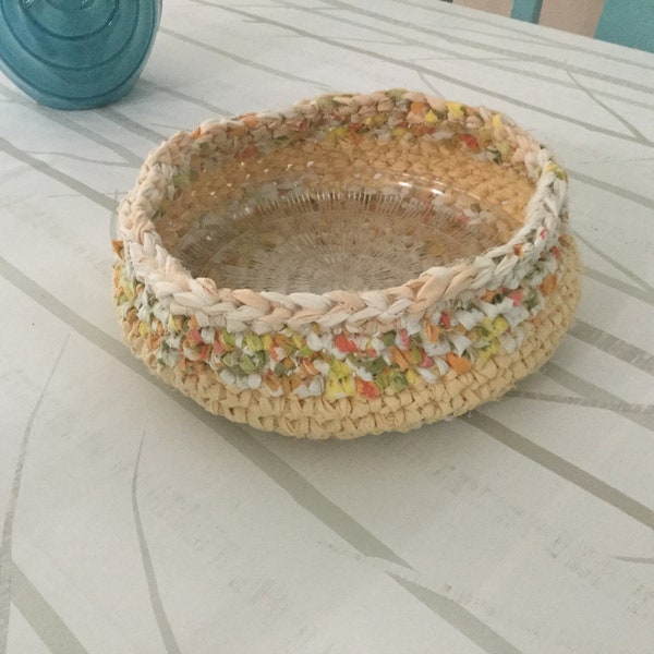 Rag Crochet Basket - Etsy