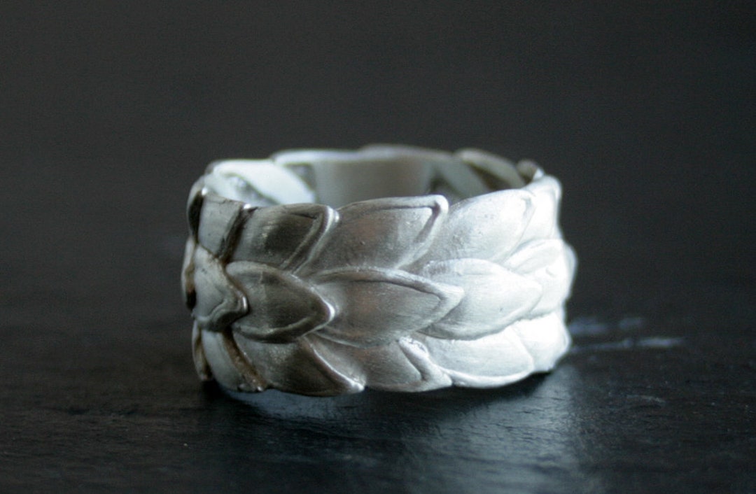 Sterling Silver Laurel Leaf Ring: Ancient Greek Style Jewelry - Etsy