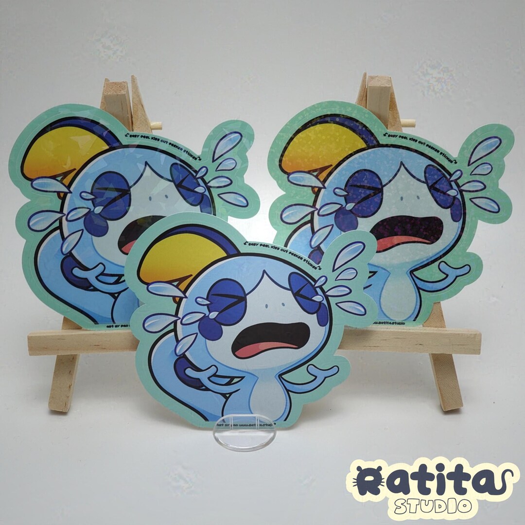 Pokemon: Sobbing Sobble ~easy Peel Kiss Cut Sticker~ - Etsy