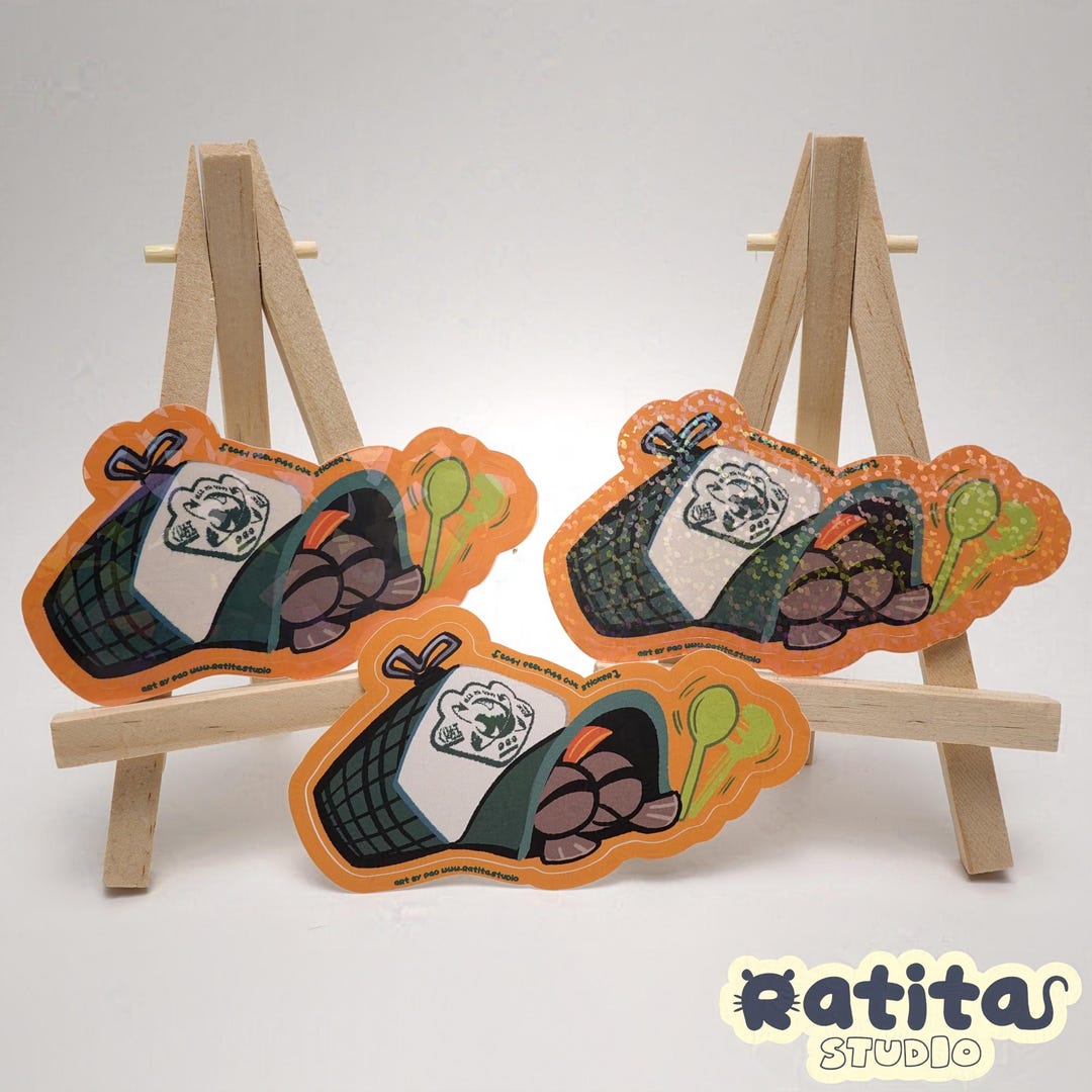 Splatoon Salmon Run Little Buddy Big Hat ~easy Peel Kiss Cut Sticker ...