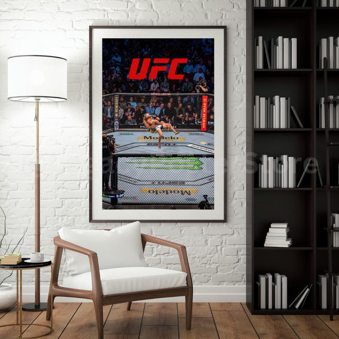 UFC Action Poster | Ultimate Fighting Championship Wall Art | Sports ...