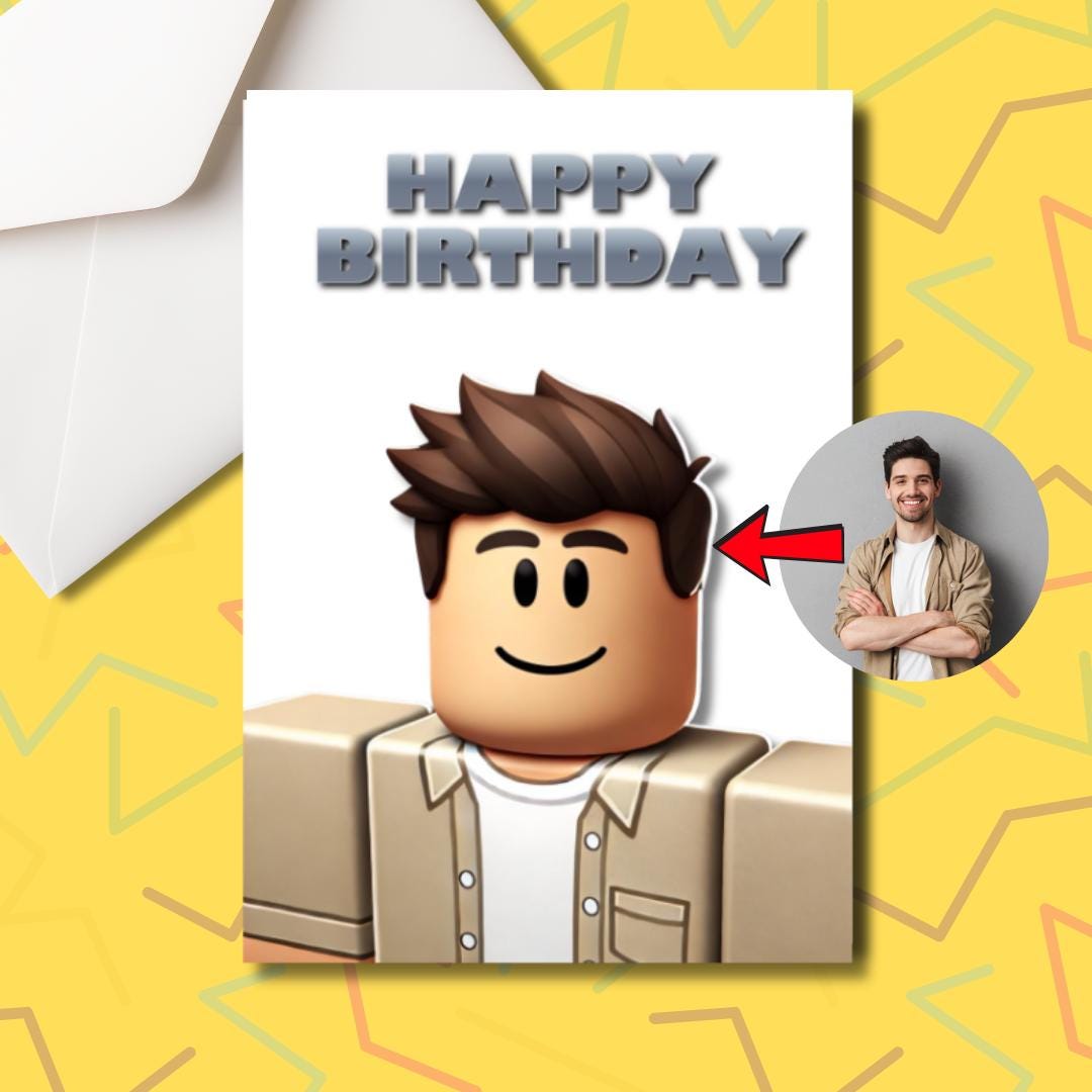 Roblox Personalised Birthday Card | Greeting Card Boy Girl | Gaming ...