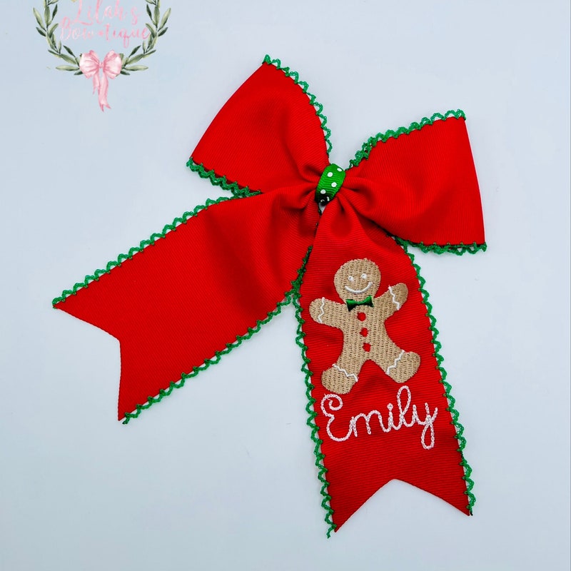 Gingerbread Man Bow - Etsy