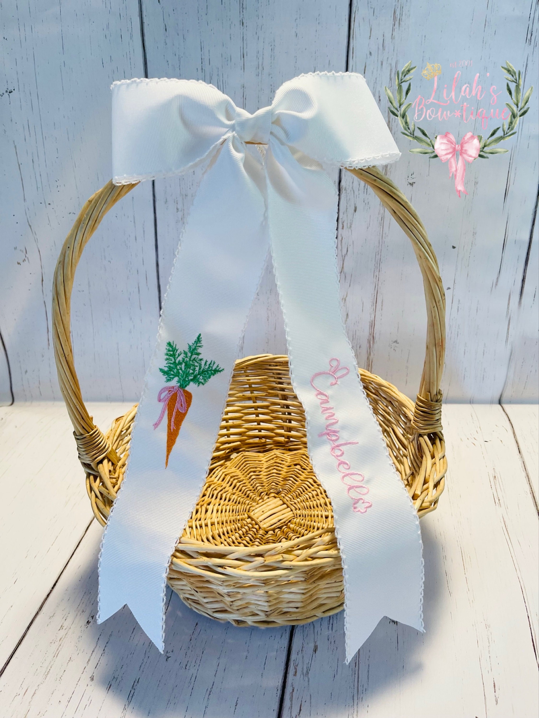 Custom Moonstitch Ribbon Personalized Monogrammed Easter | Etsy