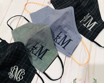 Initial Rhinestone Face Mask Rhinestone Face Covering. - Etsy