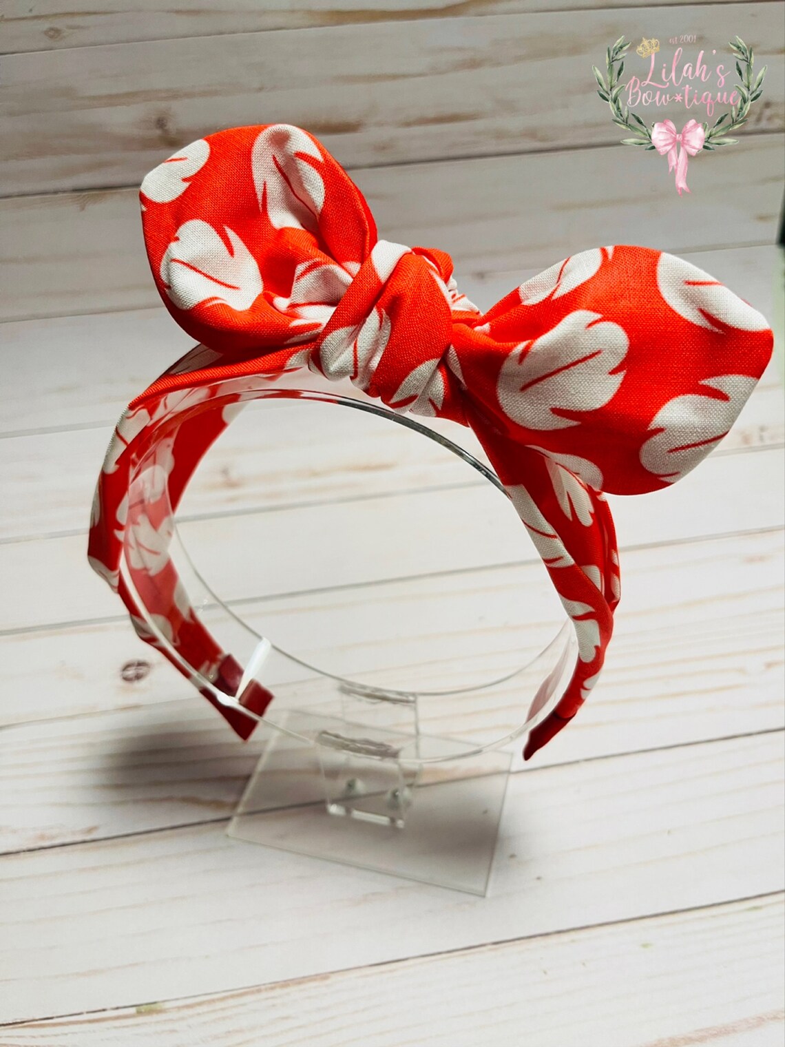 Custom Disney Lilo Inspired Fabric Knotted Bow Headband - Etsy