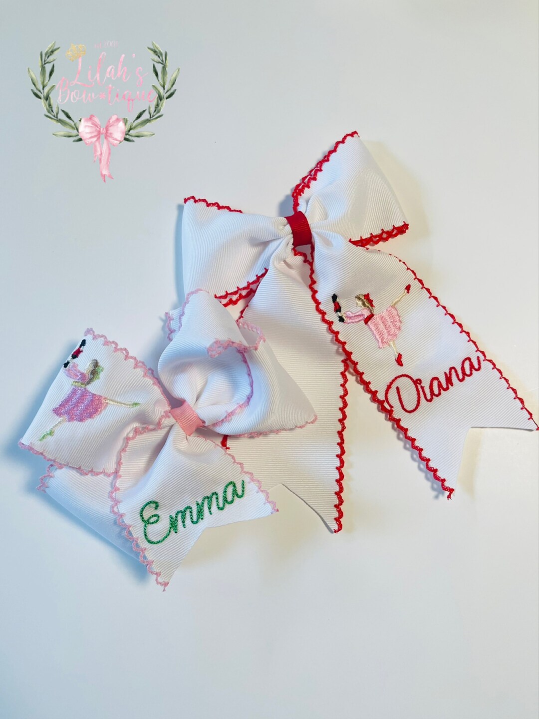 Custom Embroidered Personalized Christmas Clara Nutcracker Ballet Hair ...