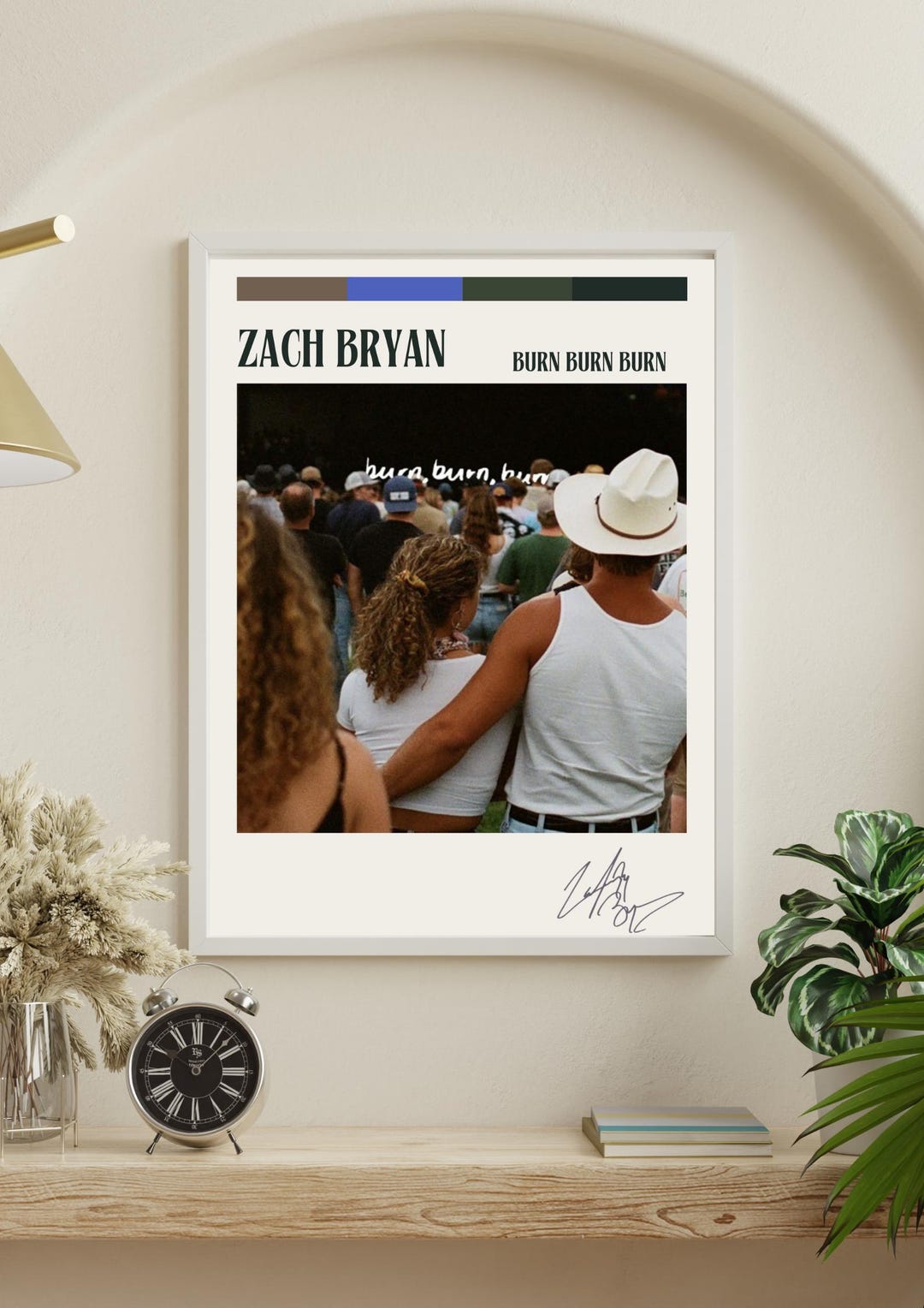 Zach Bryan Poster, Burn Burn Burn, Digital Print - Etsy