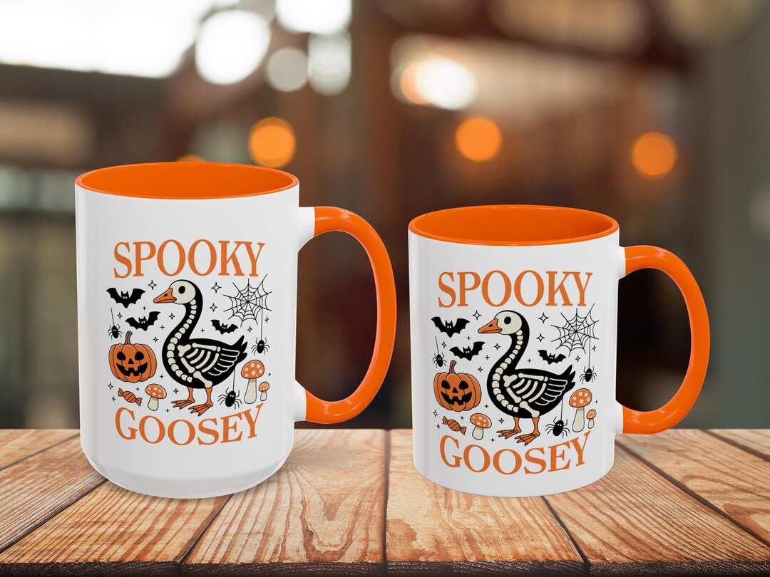 Spooky Goose Halloween Coffee Mug: Fall Decor, Gift for Goose Lovers - Etsy