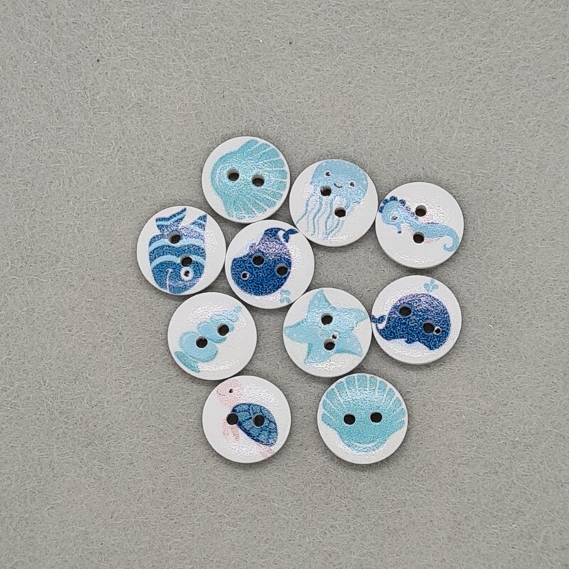 Beach Theme Buttons - Etsy