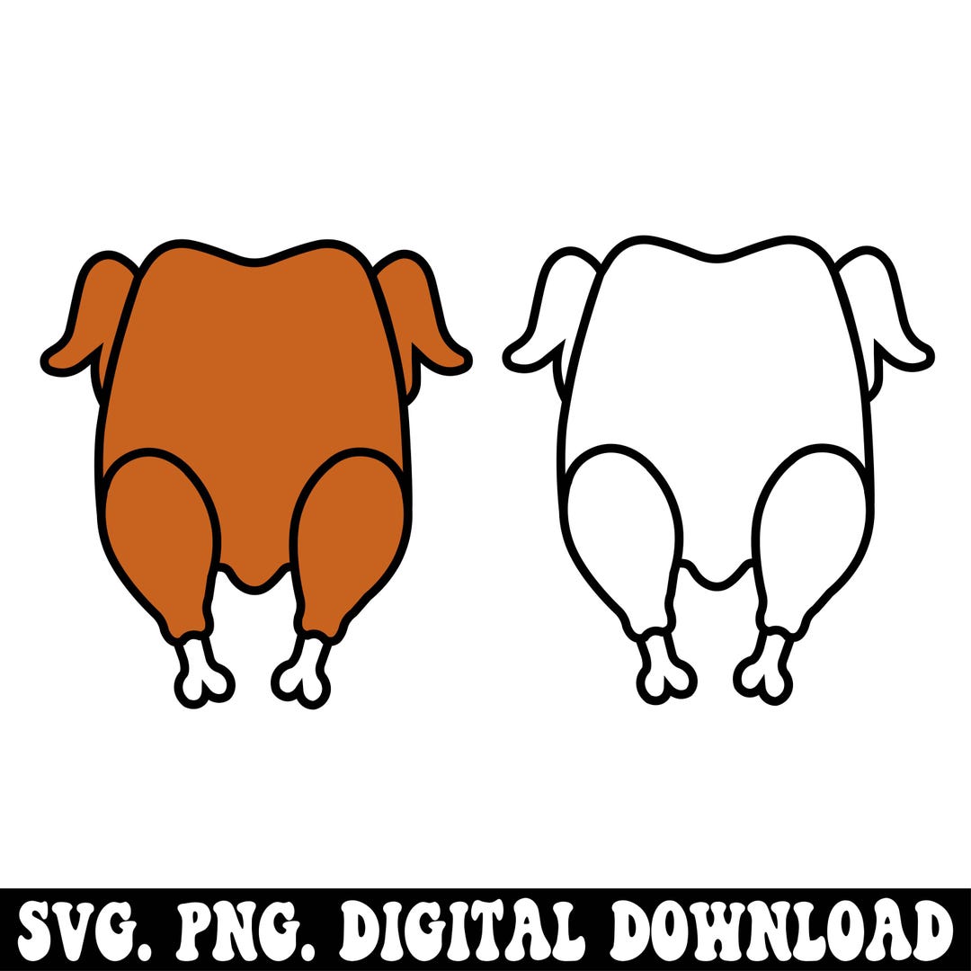 Thanksgiving Turkey SVG, Roast Turkey Clip Art (digital Download) - Etsy