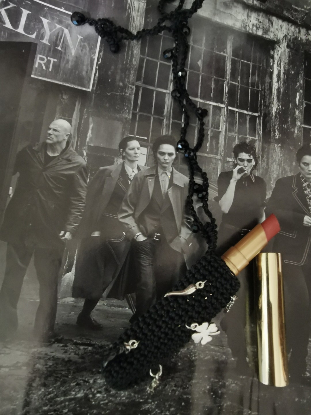 WONDERFUL 70, Object Holder Necklace,crochet Hand Made Necklace,italian ...