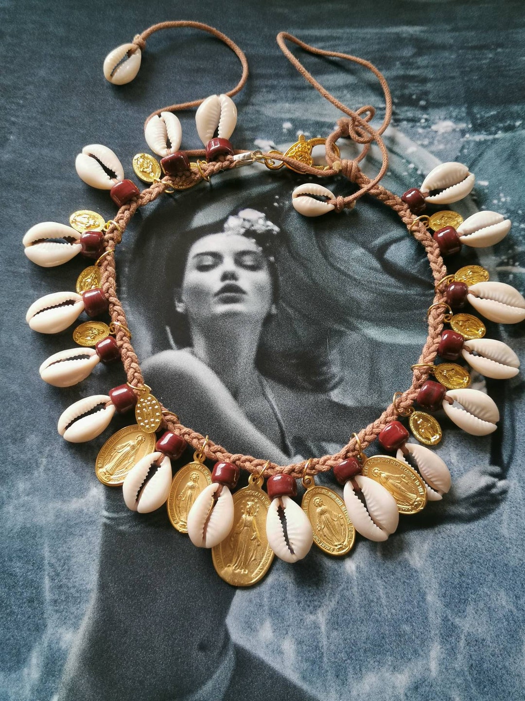 Mare D'inverno. Cowrie Shell Necklace, Ciprea Necklace, Gipsy Necklace ...