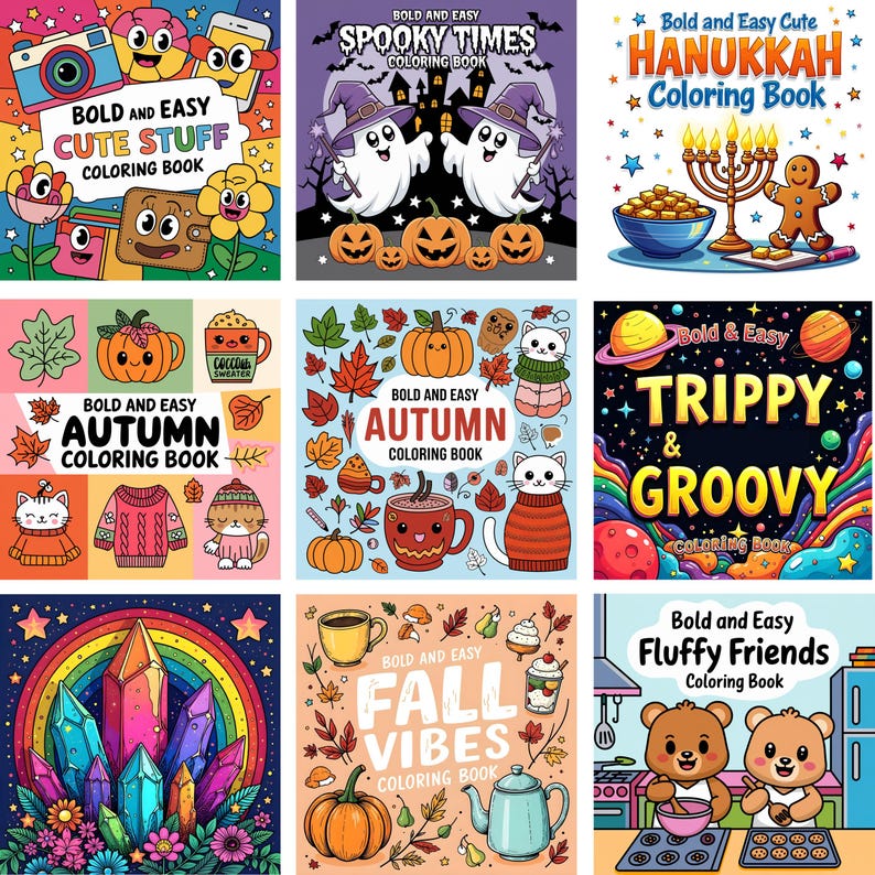 Printable Coloring Pages Bundle for Kids, Toddlers, Preschoolers ...