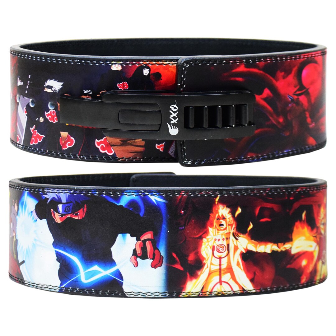 Anime Lever Gym Belt - 10MM Heavy Duty Naruto Themed Weightlifting Gym ...