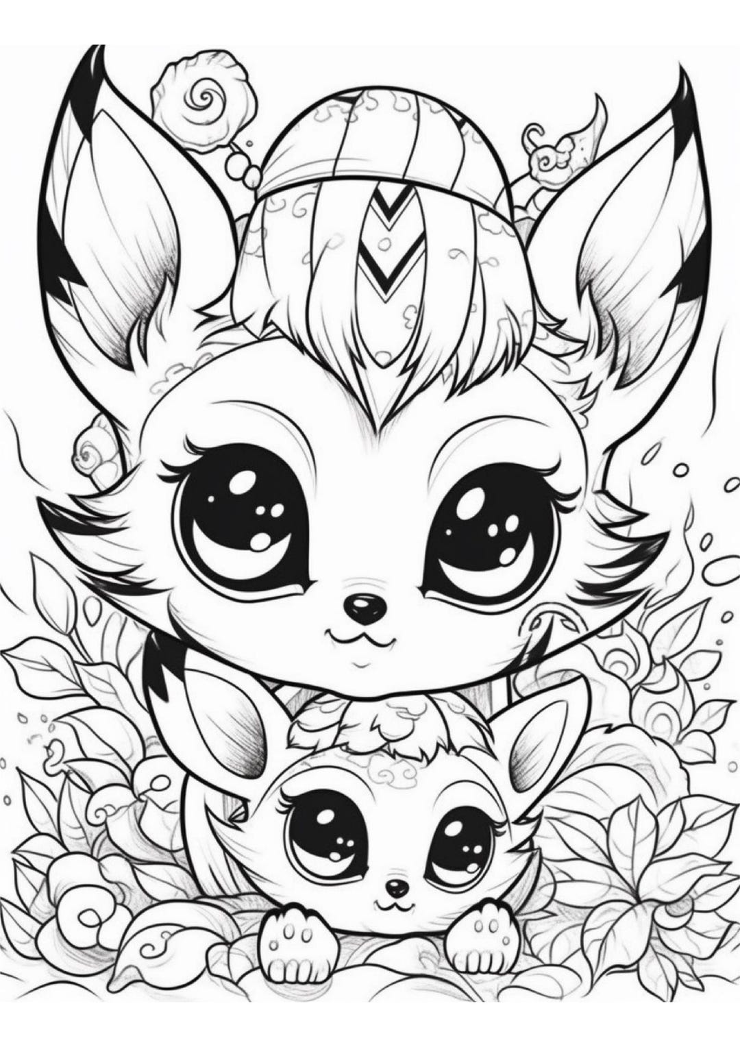 Cute and Fun Kawaii Coloring Page : 30 Printable Pages for Kids ...