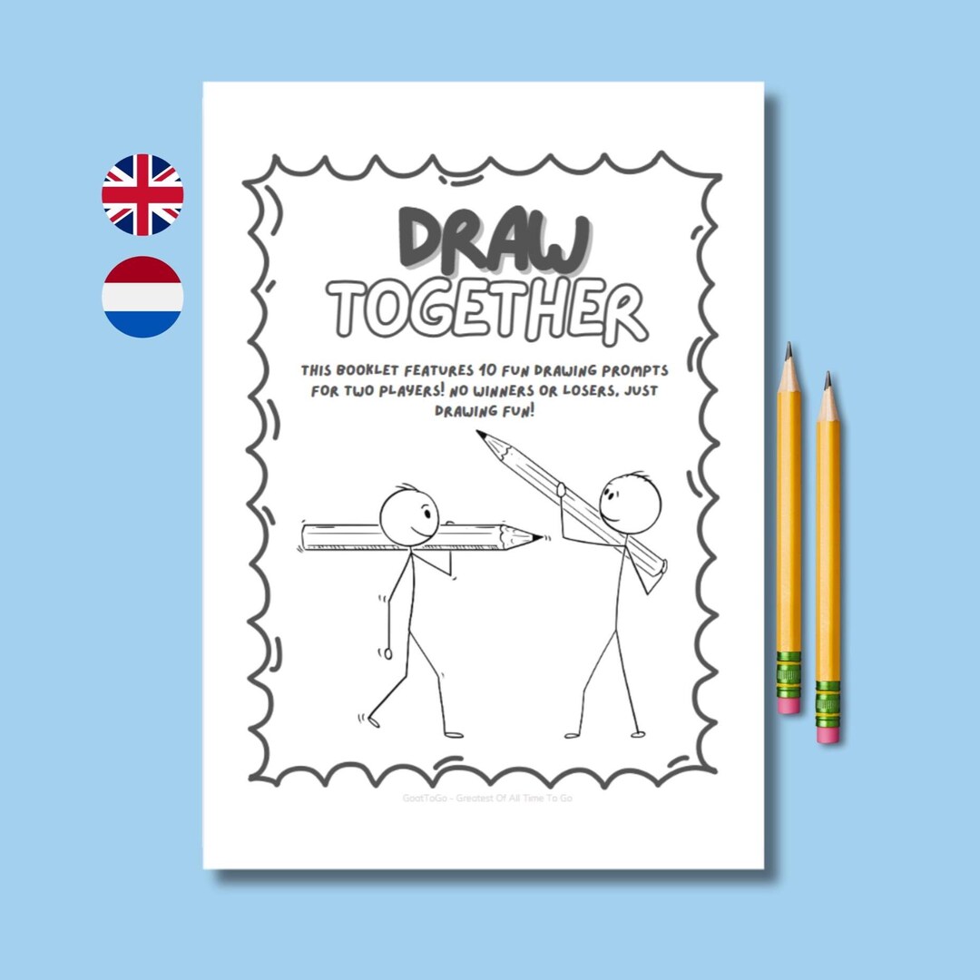 Printable Duo Drawing Prompts | Available in English & Dutch - Etsy