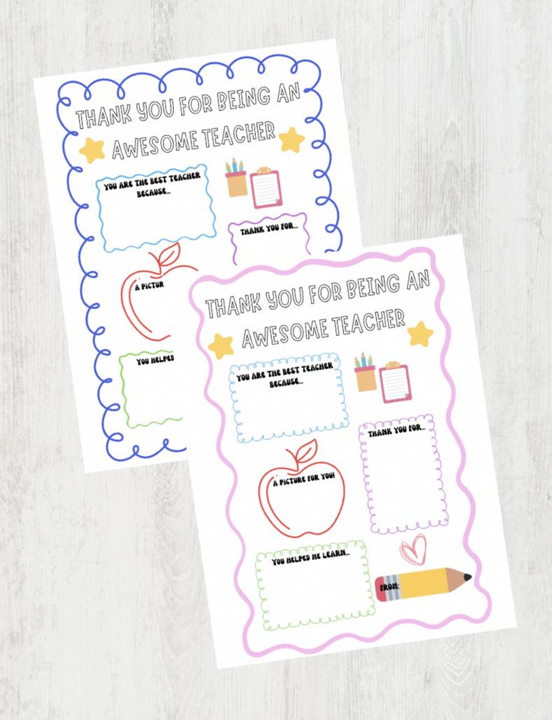 Teacher Thank You Gift Coloring Pages | Teacher Appreciation Card ...