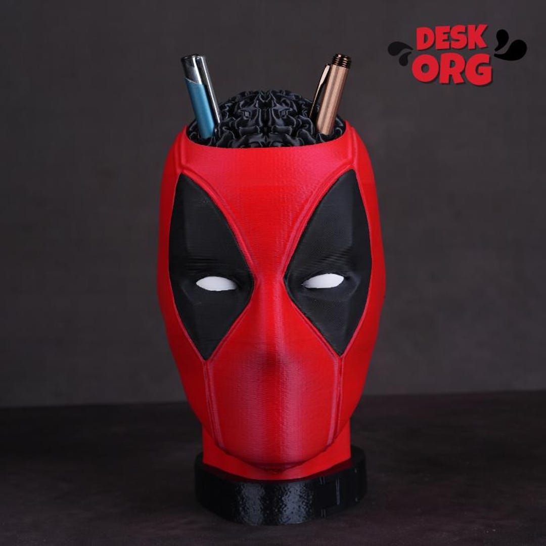Deadpool Pen Holder With Secret Storage Box - Etsy