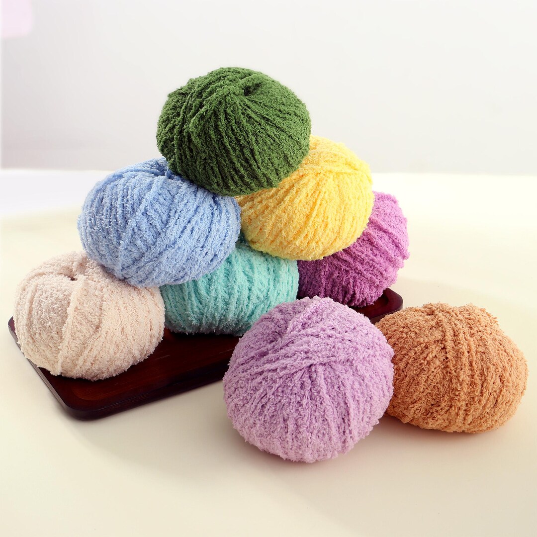 Soft Short Plush Yarn – Luxuriously Fluffy Yarn, Plush Toy Making Yarn ...