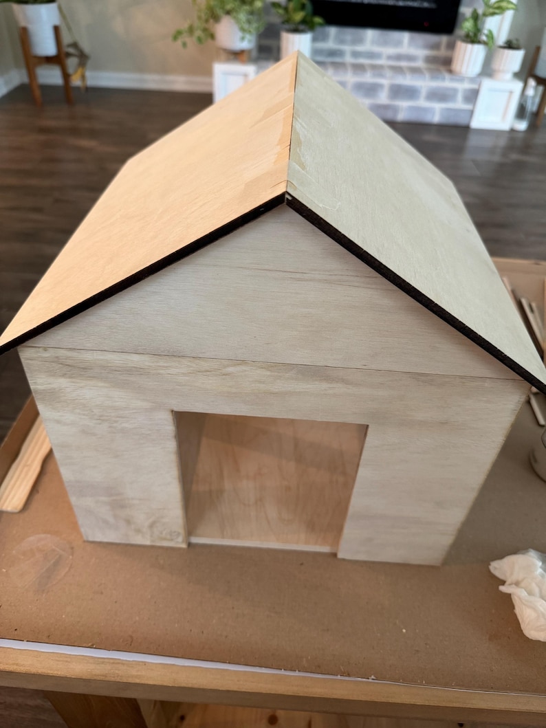 Bart's Barn - DIY Miniature Farmhouse Barn Kit - 1:12 Scale Dollhouse ...