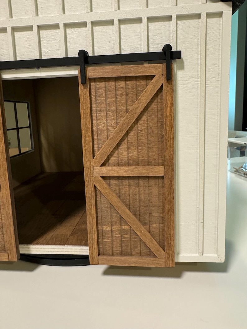 Bart's Barn - DIY Miniature Farmhouse Barn Kit - 1:12 Scale Dollhouse ...