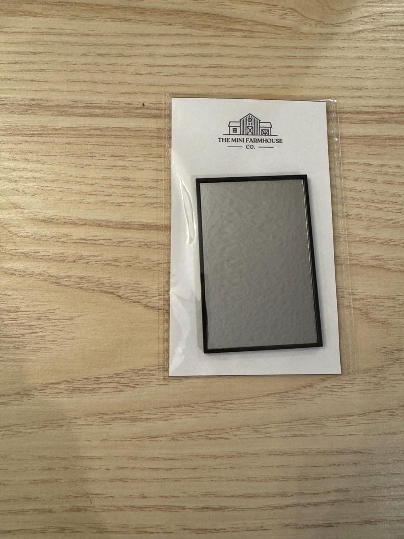 Rectangle Mirror – Handcrafted Mini Decor, Miniature 1:12 Scale, Modern ...