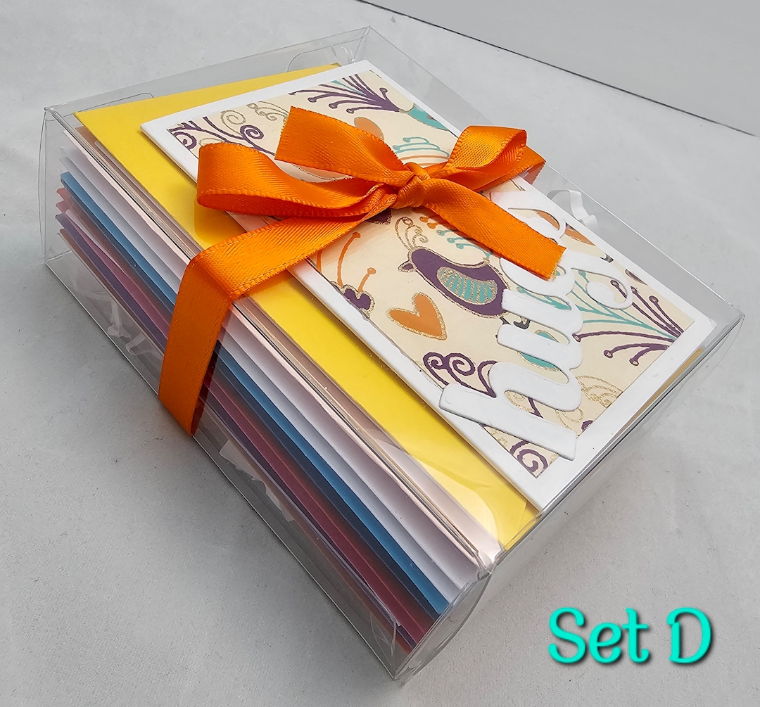 Handmade Blank Textured Note Card Sets With Colored Envelope for Any ...