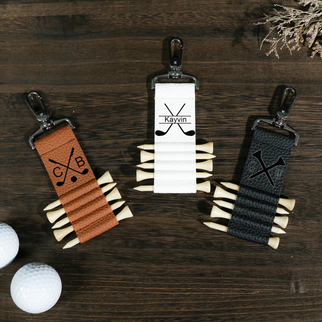Golf Bag Tag Personalized Golf Tees,leather Golf Bag Tag,custom Golf ...