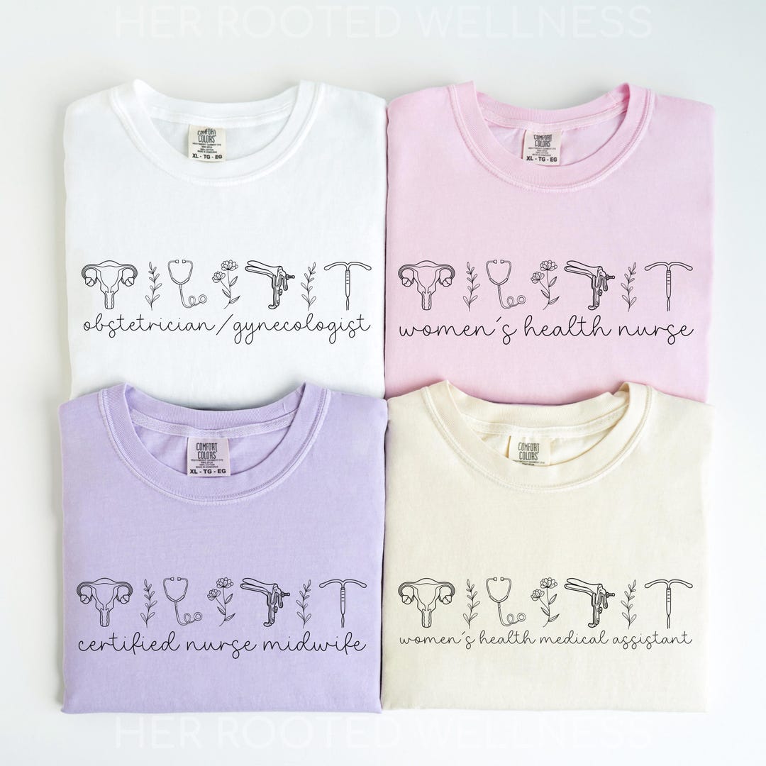 OBGYN Clinic Team Shirts | Women's Health Group Tees | Whnp, Cnm, OB ...