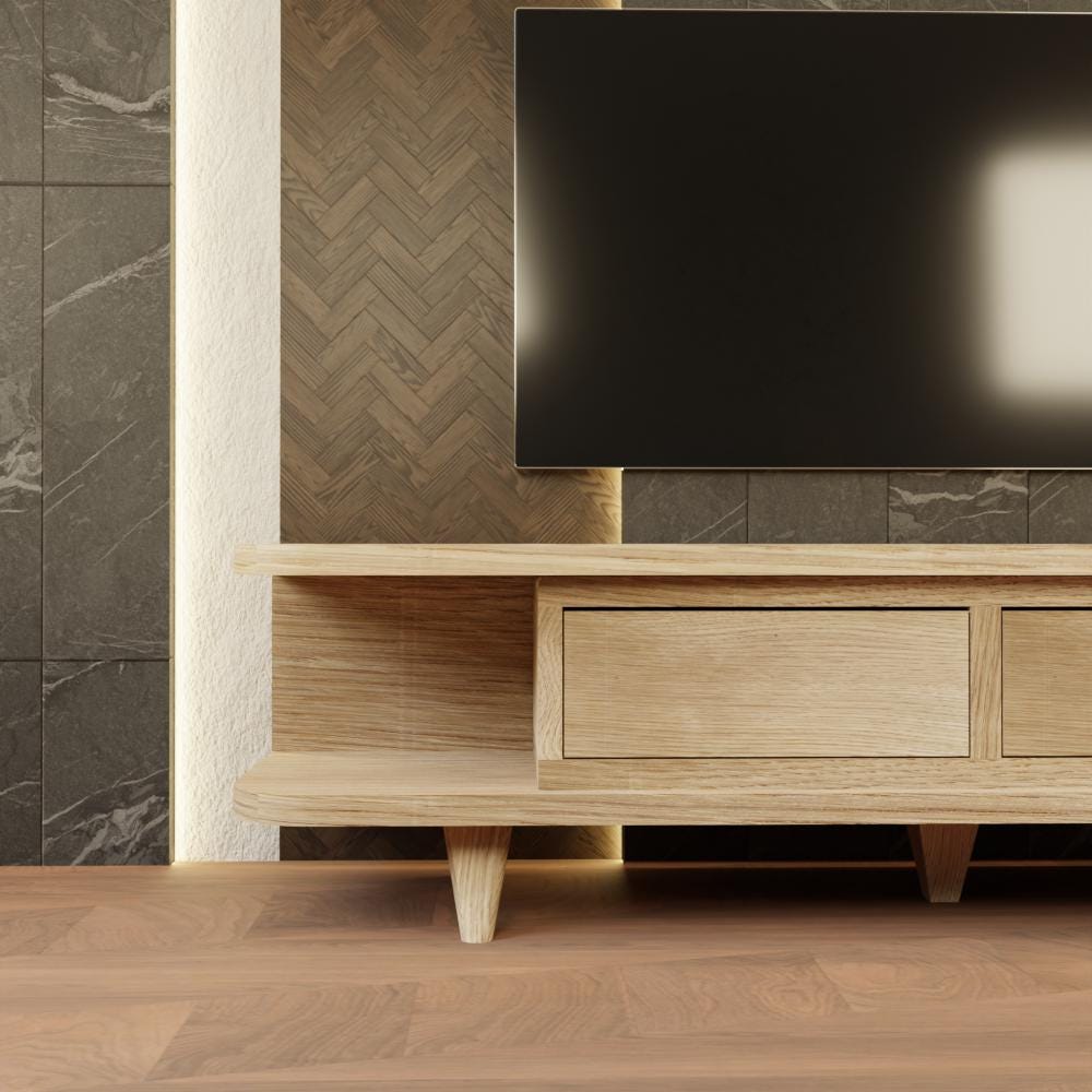 Tv Units Tv Console Oak Tv Unit Console Rectangular Cabinet With ...