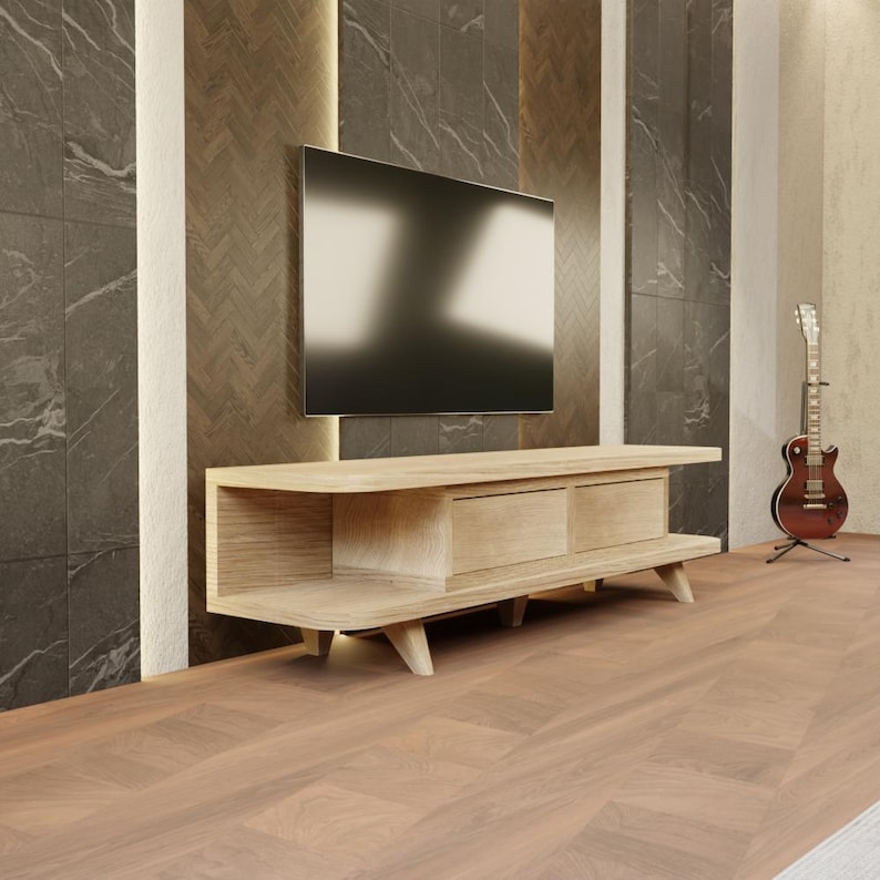 Tv Units Tv Console Oak Tv Unit Console Rectangular Cabinet With ...