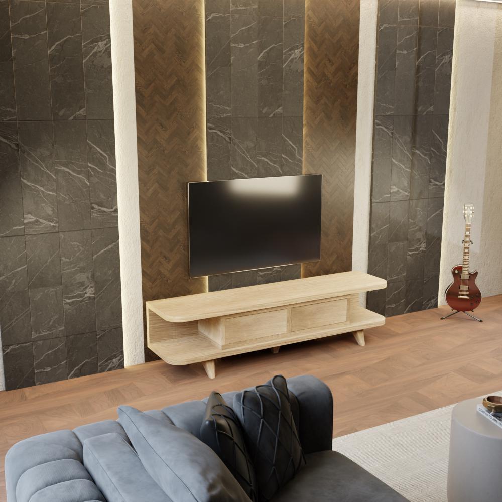 Tv Units Tv Console Oak Tv Unit Console Rectangular Cabinet With ...