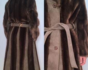 Brown fur coat | Etsy