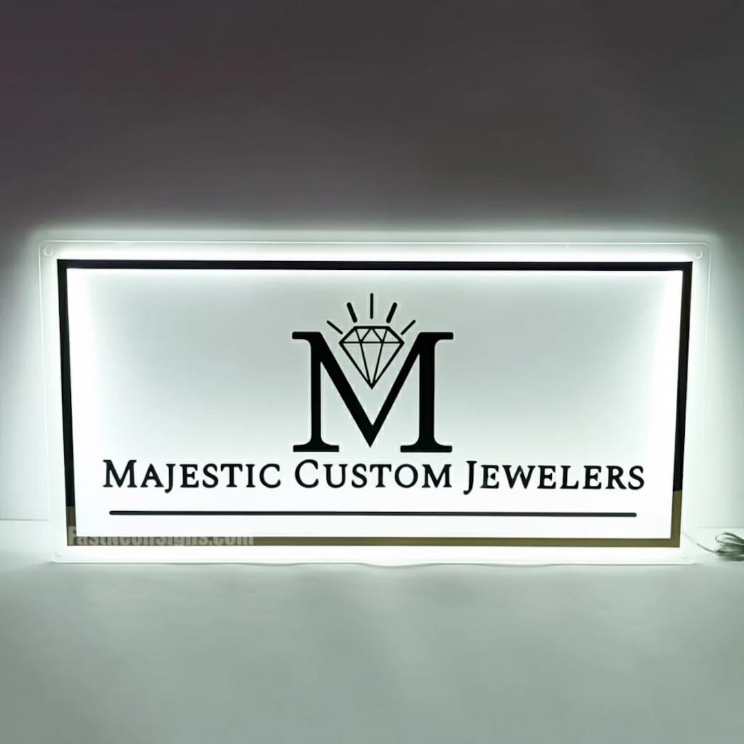 Acrylic Backlit Sign | Custom Acrylic Welcome Sign | Illuminated Sign ...