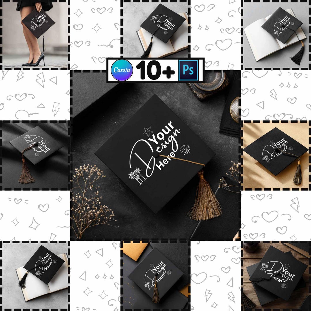 Graduation Cap Mockup | Hat Mockup | Graduation Png | Graduation Gift ...