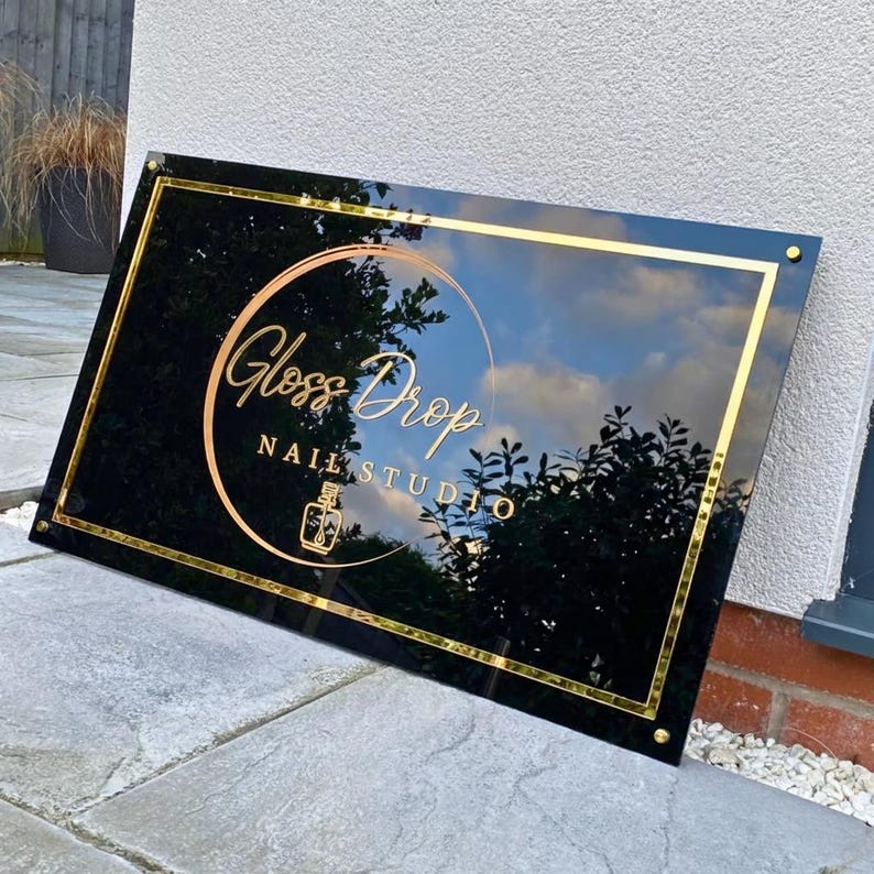 Custom Acrylic Logo Sign, Acrylic Business Sign, Business Logo Sign ...
