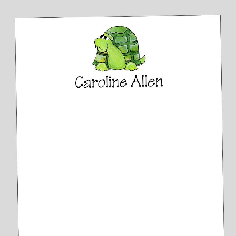Sea Turtle Notepad Personalized - Etsy