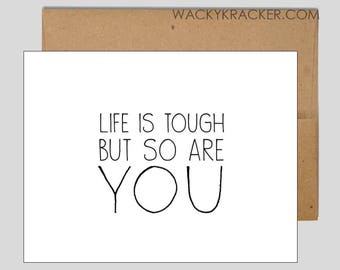 Tough times card | Etsy