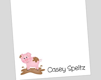 Custom Pig Sticky Notes // Personalize Gift Idea for Coworker Teacher ...