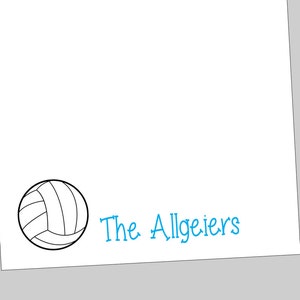 Volleyball Notepads, Personalized Notepad, Volleyball Gift, Volleyball ...