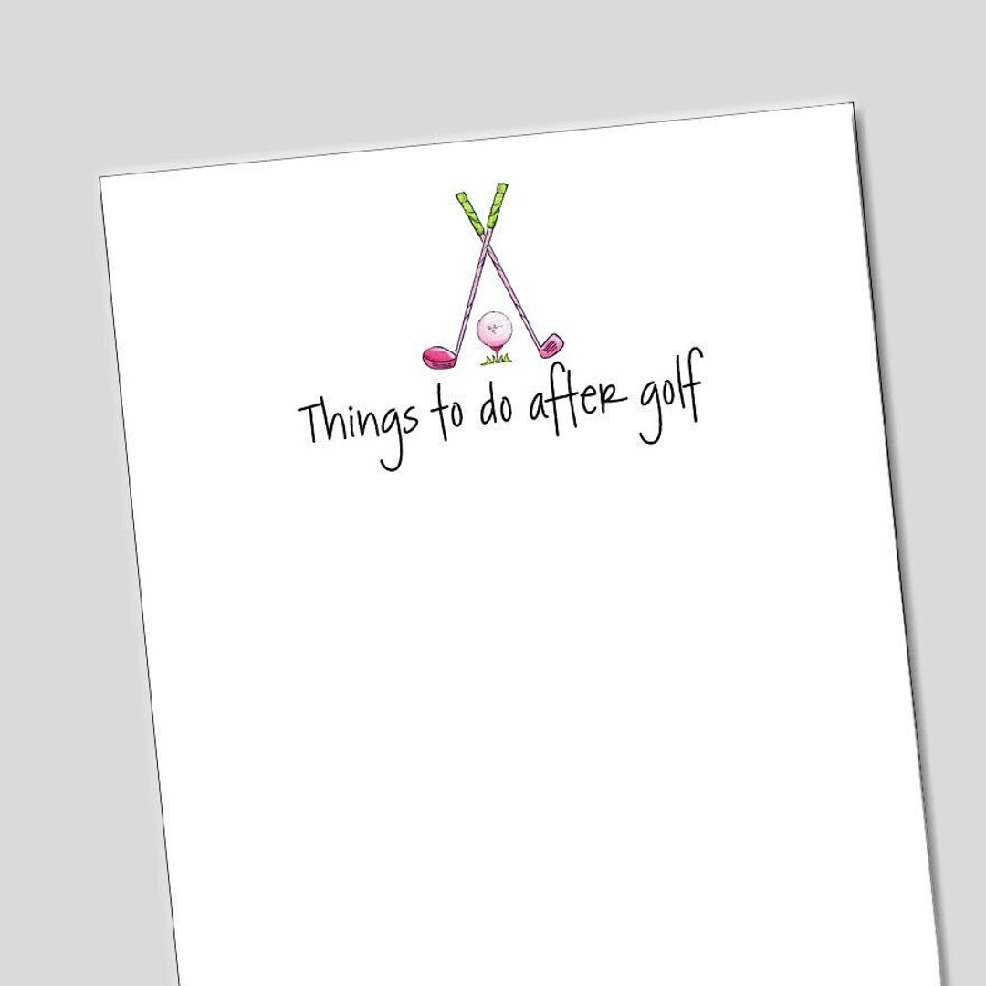 Golf Notepad, Golf Gifts, Golf Gifts for Women, Personalized Notepad ...