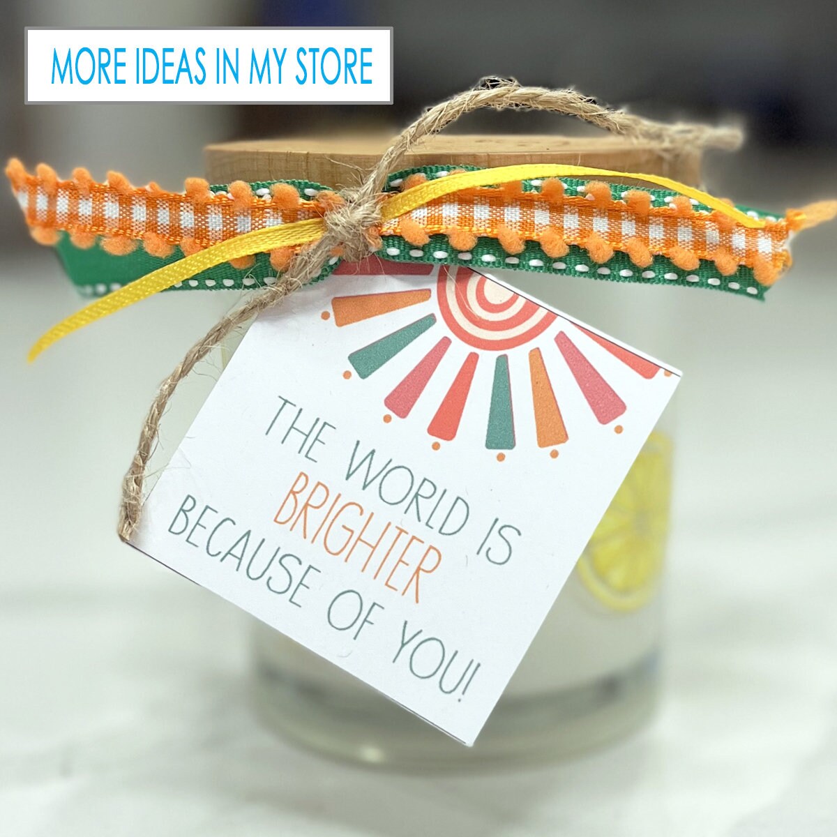 Ribbon Height Keepsake Tag, Christmas Gift From Student, Printable ...