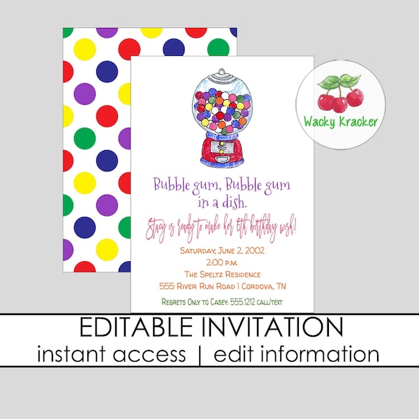 Bubble Gum Candy - Etsy