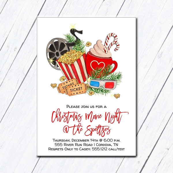 Outdoor Movie Invite - Etsy