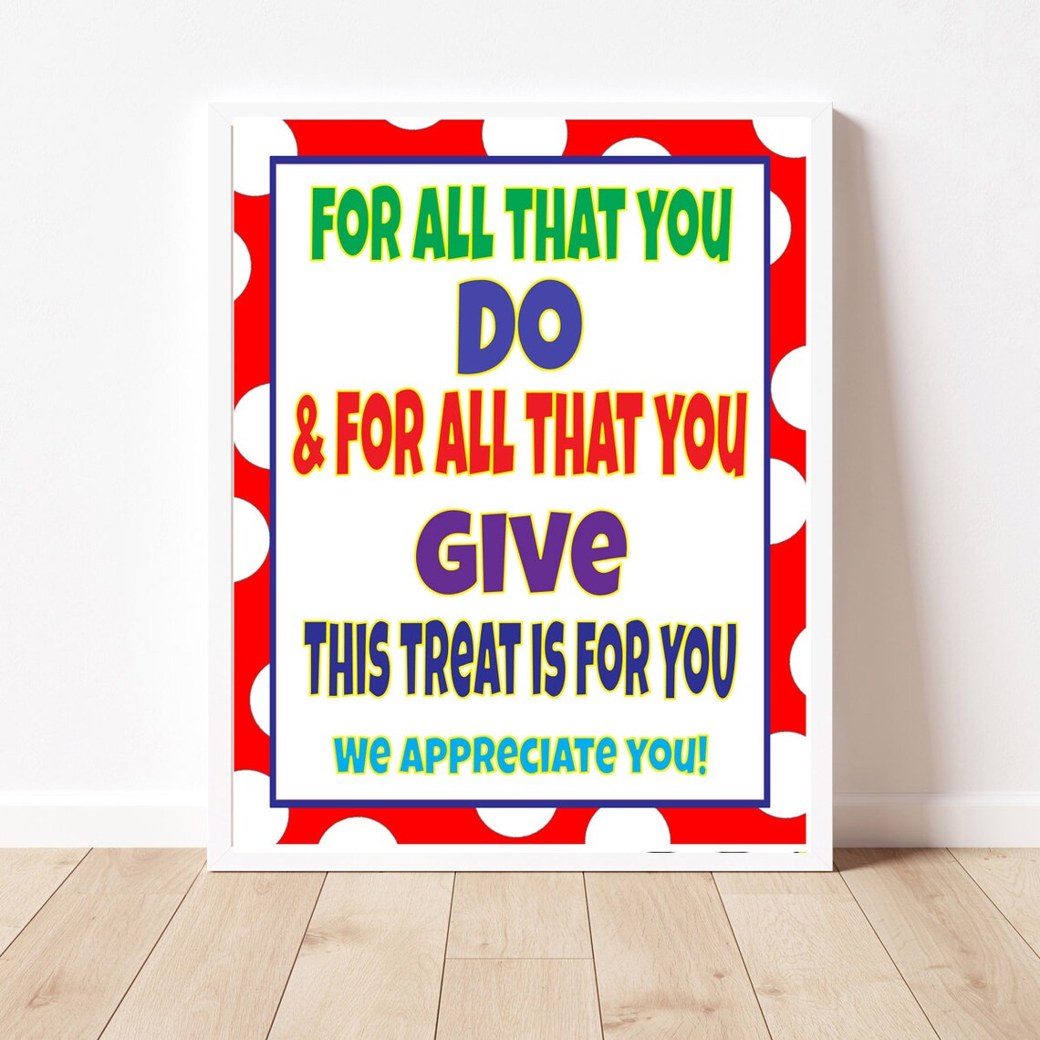 Volunteer Appreciation Sign Teacher Appreciation Week - Etsy