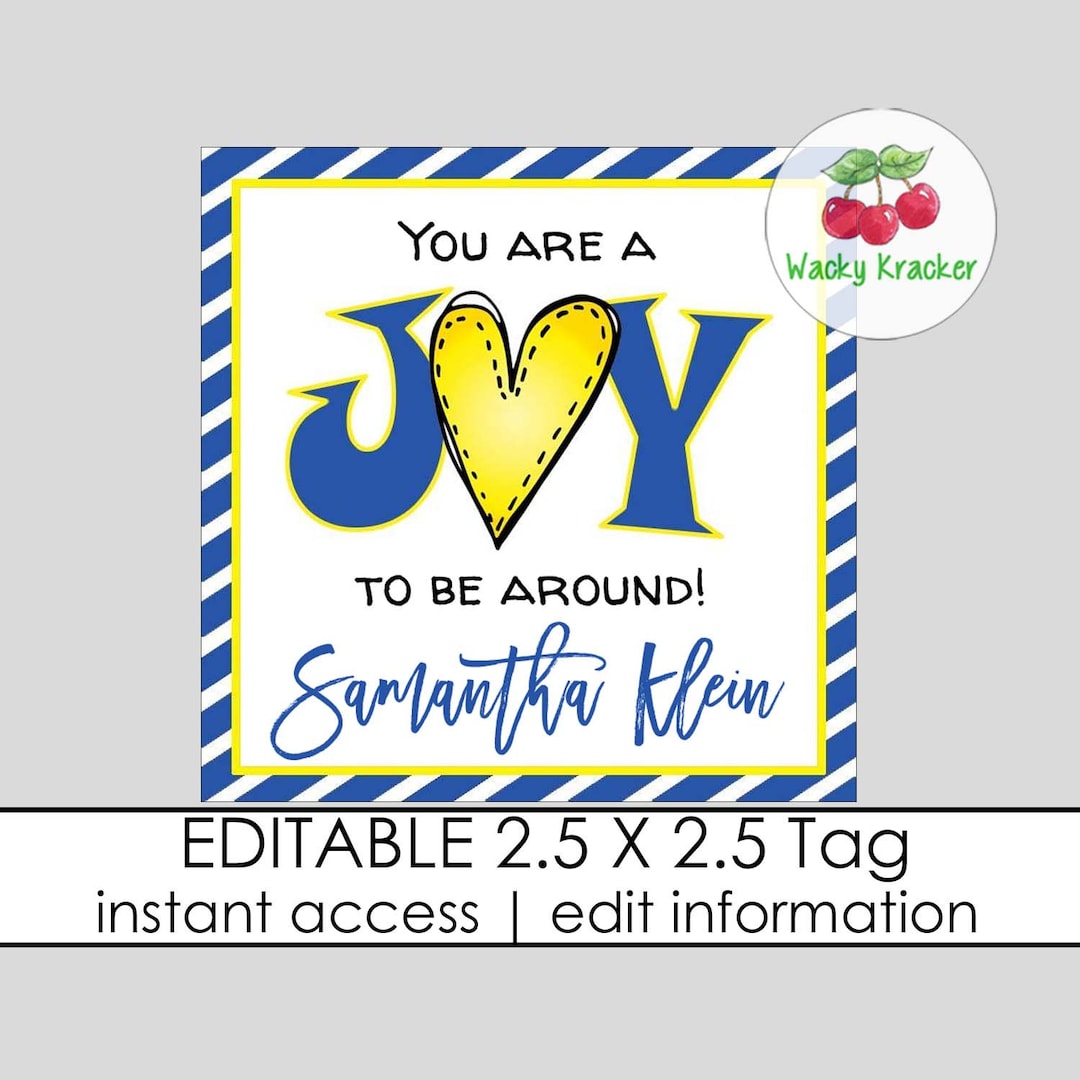 Chocolate Gift Tag, Chocolate Candy Gift, Neighbor Friend Gift, Random ...